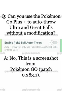 Buy Modified Pokémon GO Plus + : Hands-free Ultra Ball Autocatching ...
